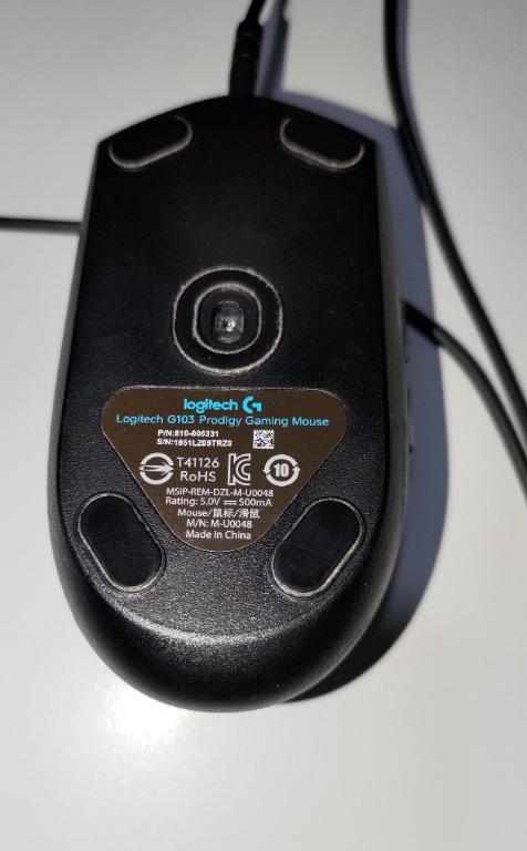 LOGITECH G103 PRODIGY RGB WIRED GAMING MOUSE, Computers & Tech, Parts ...