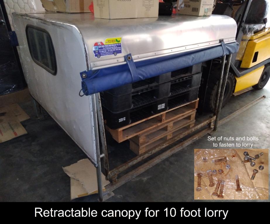 Half Retractable Canopy for 10 foot Lorry, Car Accessories, Accessories ...