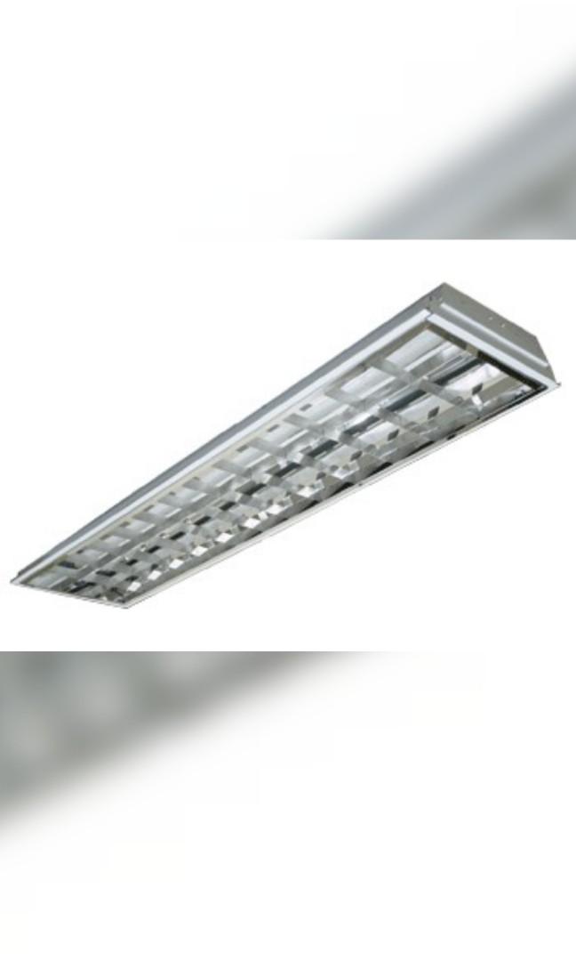 Louver troffer ceiling light mirrorized, Furniture & Home Living ...