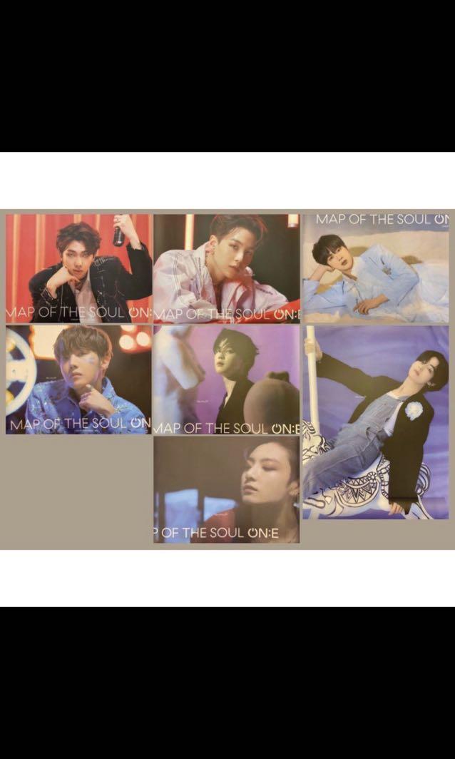 Map of the Soul on E posters (all members), Hobbies & Toys, Memorabilia ...