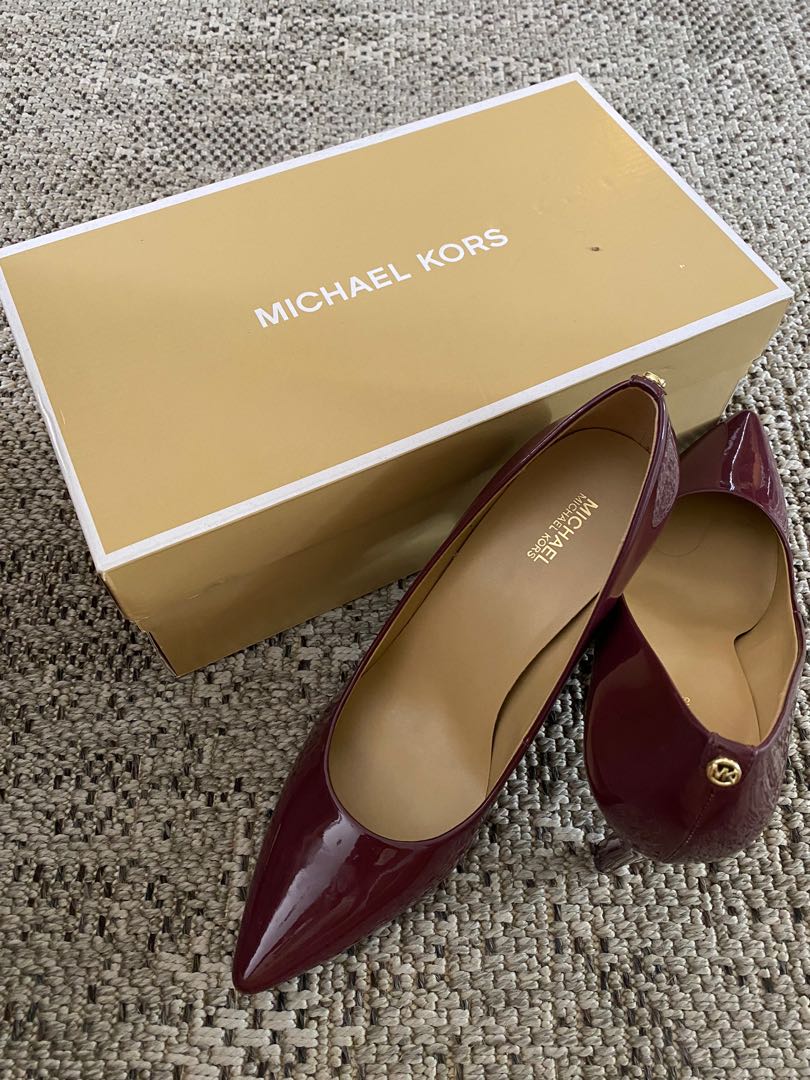 Michael Kors Pumps (Merlot color), Women's Fashion, Footwear, Heels on ...