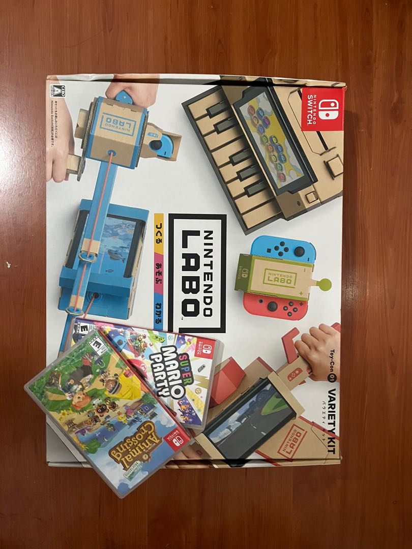 Nintendo Switch games (acnh, super mario party, labo kit), Video Gaming ...