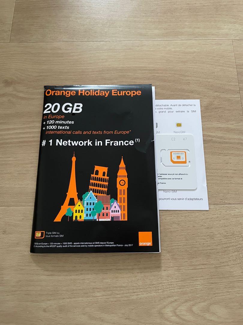 Orange Holiday SIM Card 20GB, Mobile Phones & Gadgets, Mobile & Gadget ...