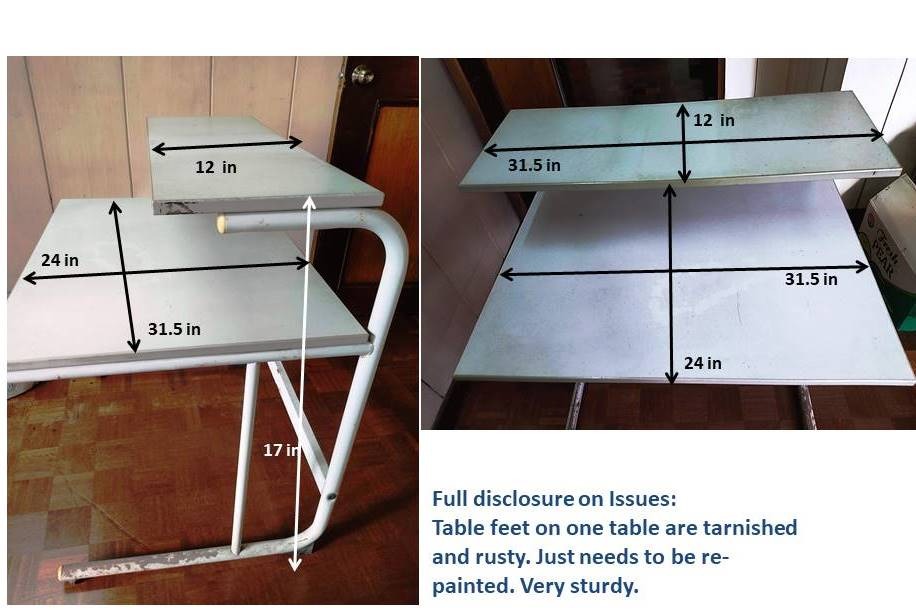 PC (Personal Computer) Table (2 pcs avail), Furniture & Home Living ...