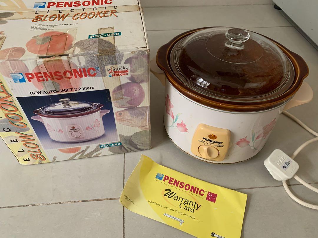 Pensonic Slow Cooker 2.2L, TV & Home Appliances, Kitchen Appliances ...