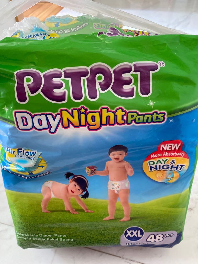 Petpet Diapers XXL 15-25kg, Babies & Kids, Bathing & Changing, Diapers ...