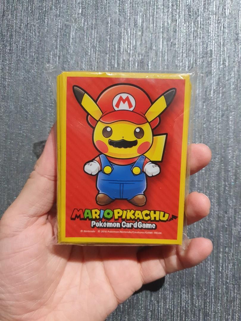 Pokemon TCG Card JP Mario Pikachu Deck Sleeves 64 Pieces, Hobbies ...