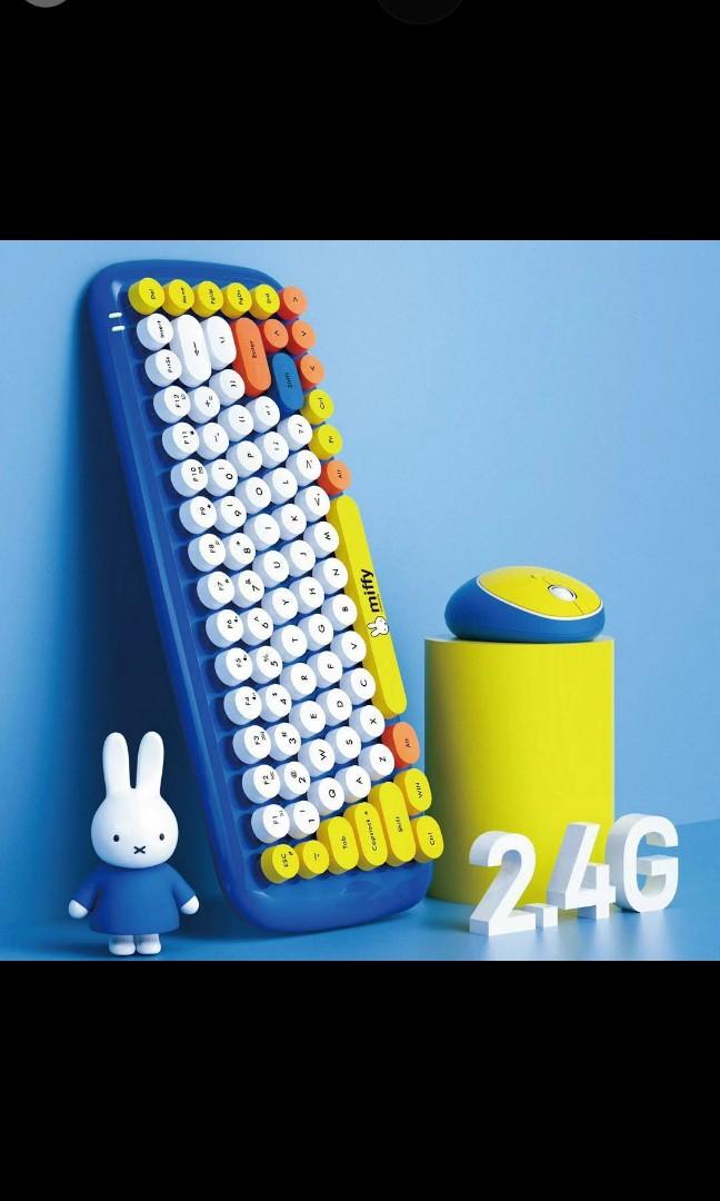 Preorder Miffy keyboard cw mouse and mouse pad, Computers & Tech, Parts ...