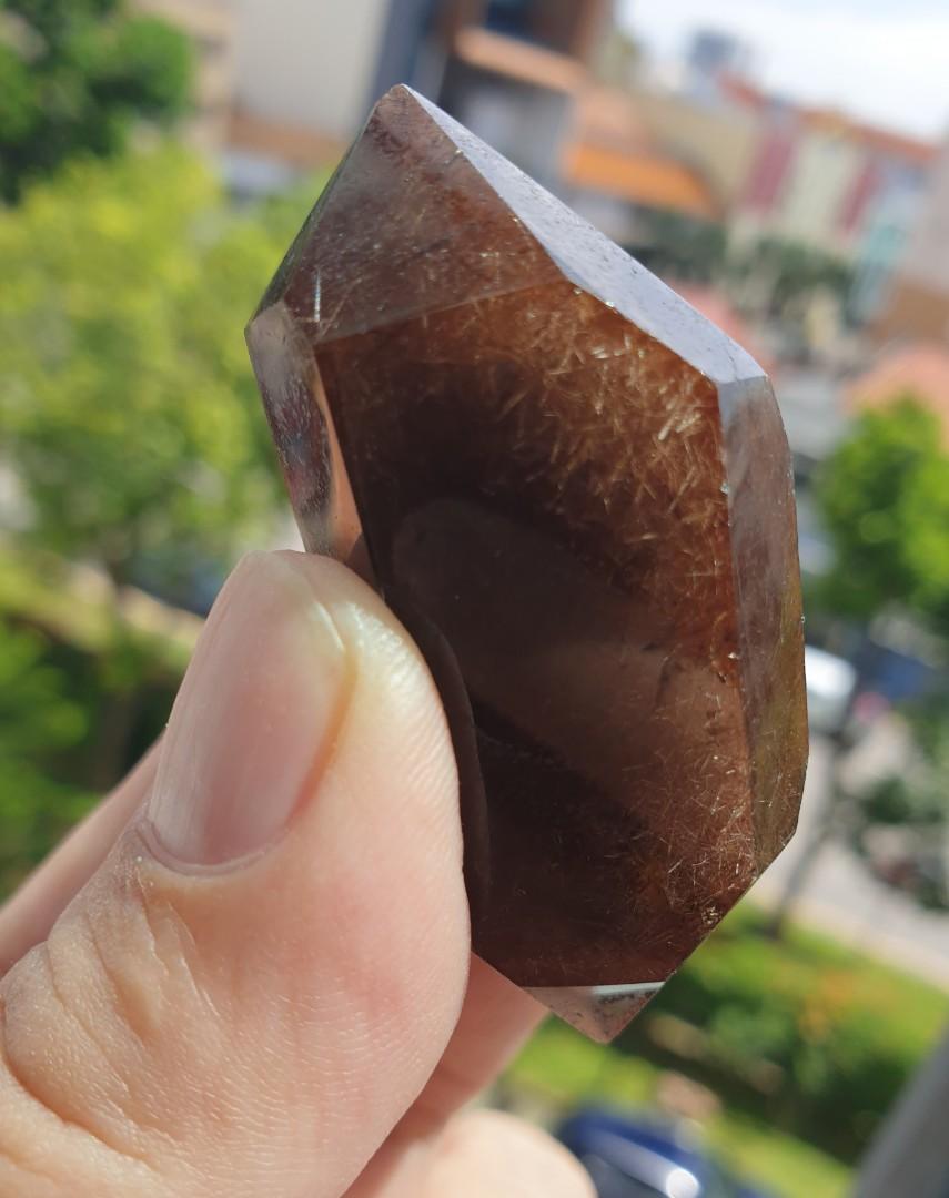 Rare Red Rutile Quartz Crystal from Africa, Hobbies & Toys, Memorabilia ...