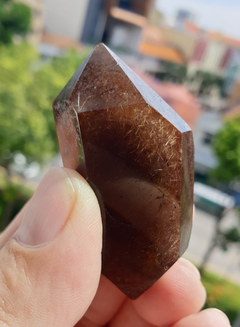 Rare Red Rutile Quartz Crystal from Africa, Hobbies & Toys, Memorabilia ...