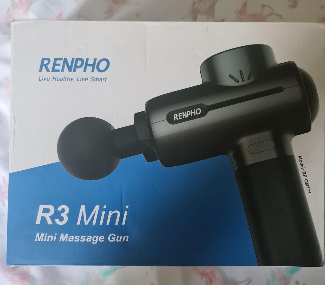 RENPHO R3 MINI MASSAGE GUN (BLUE), Health & Nutrition, Massage Devices ...