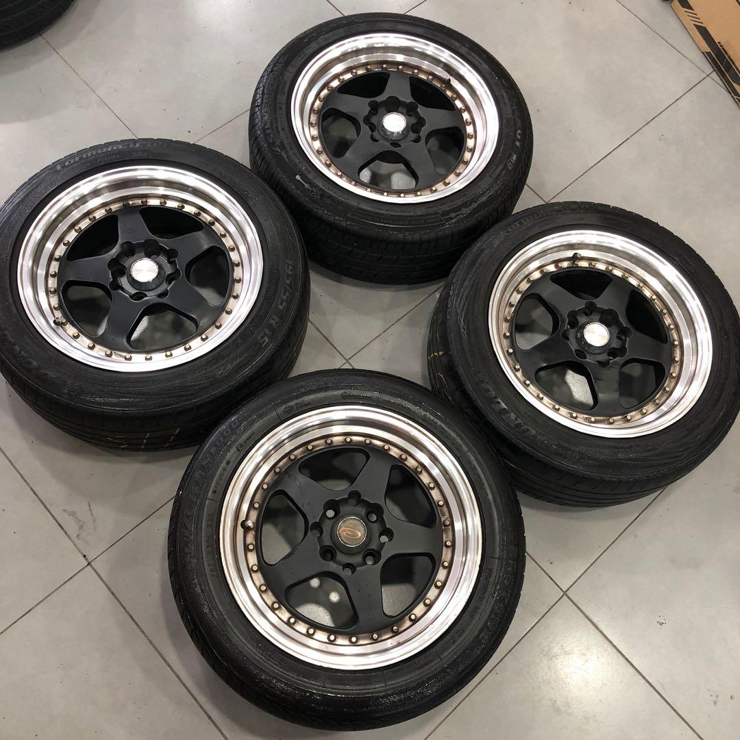 Rim Rotiform 15x7JJ PCD100/114, Auto Accessories on Carousell
