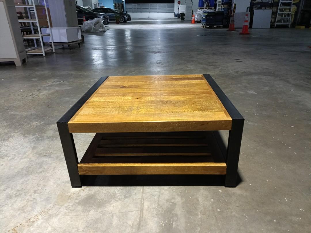 ROKU INDUSTRI Series Solid Wood Coffee Table, Furniture & Home Living ...