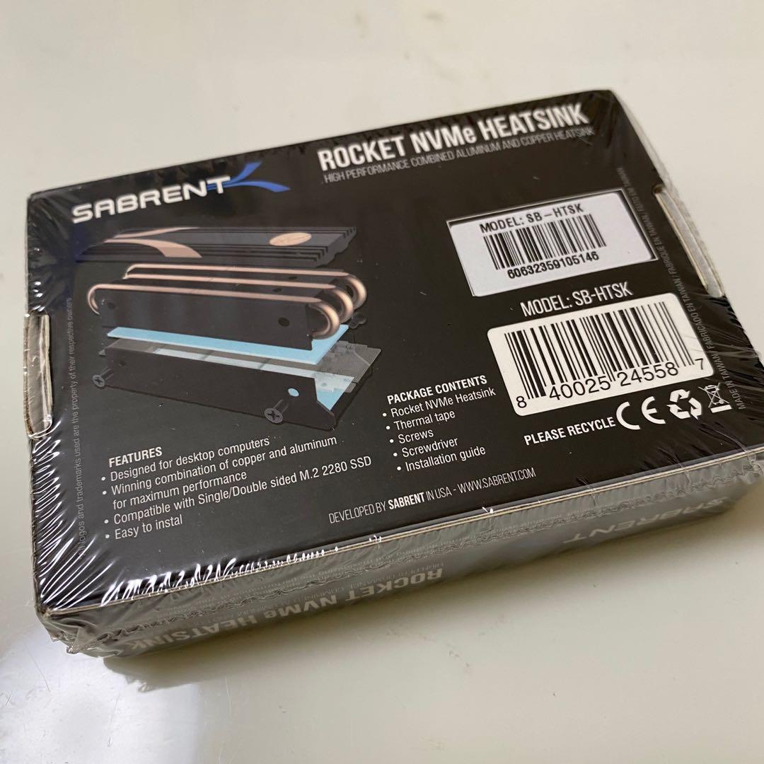 Sabrent M.2 SSD Rocket Heatsink, Computers & Tech, Parts & Accessories ...