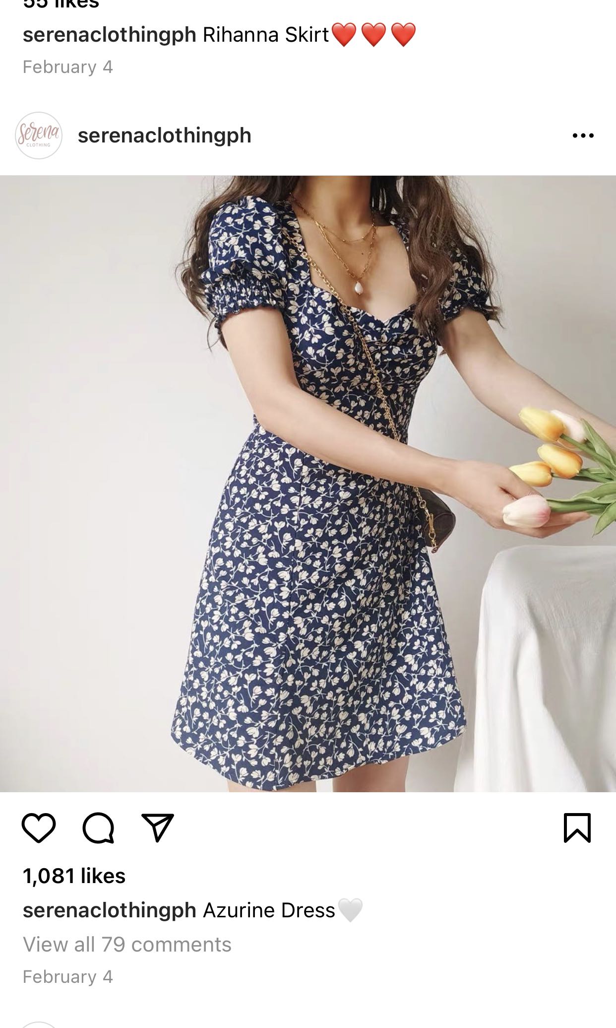 Serena Clothing Azurine Dress, Women's Fashion, Dresses & Sets, Dresses on Carousell