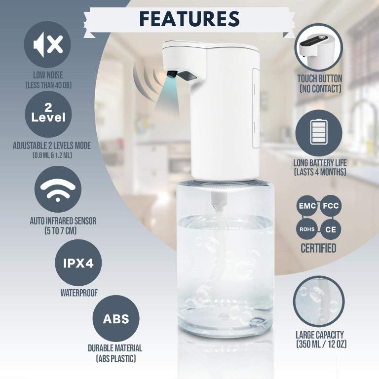 (SG READY STOCK + FREE SHIPPING) Automatic Sanitizer Gel Dispenser ...