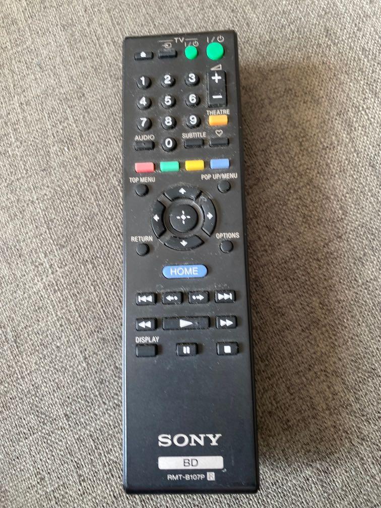 Sony Blu Ray Player Remote RMT-B107P, TV & Home Appliances, TV ...