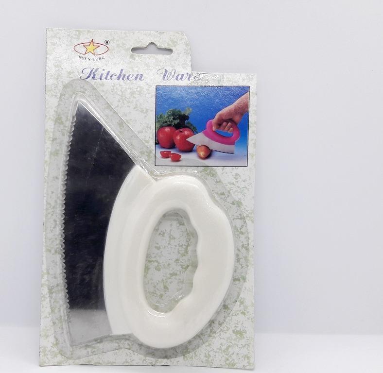 Stainless Steel Serrated Edge Food Chopper, Furniture & Home Living ...