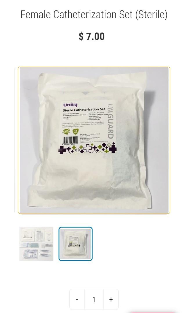 Sterile Catheterization Set, Health & Nutrition, Medical Supplies ...