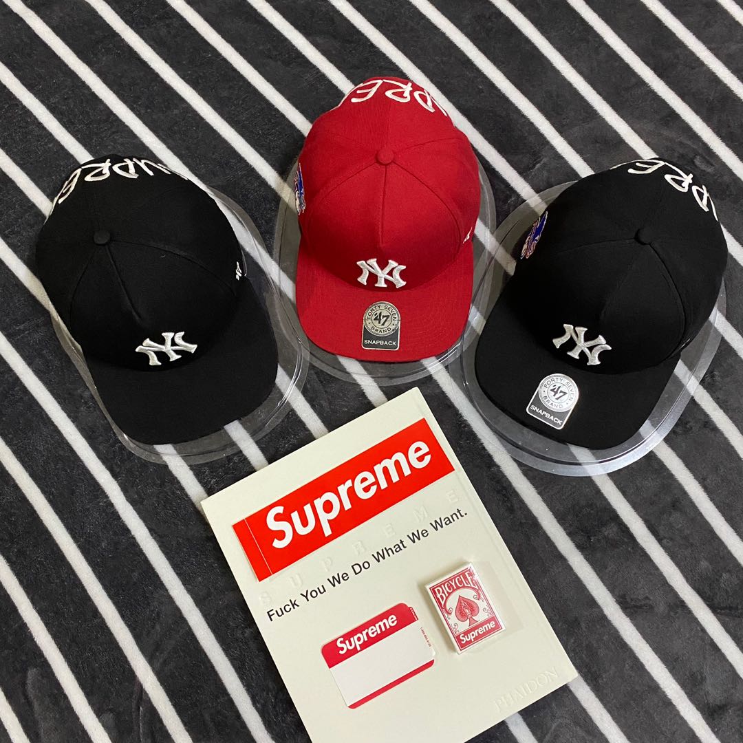 Supreme x New York Yankees x 47, Men's Fashion, Watches & Accessories ...