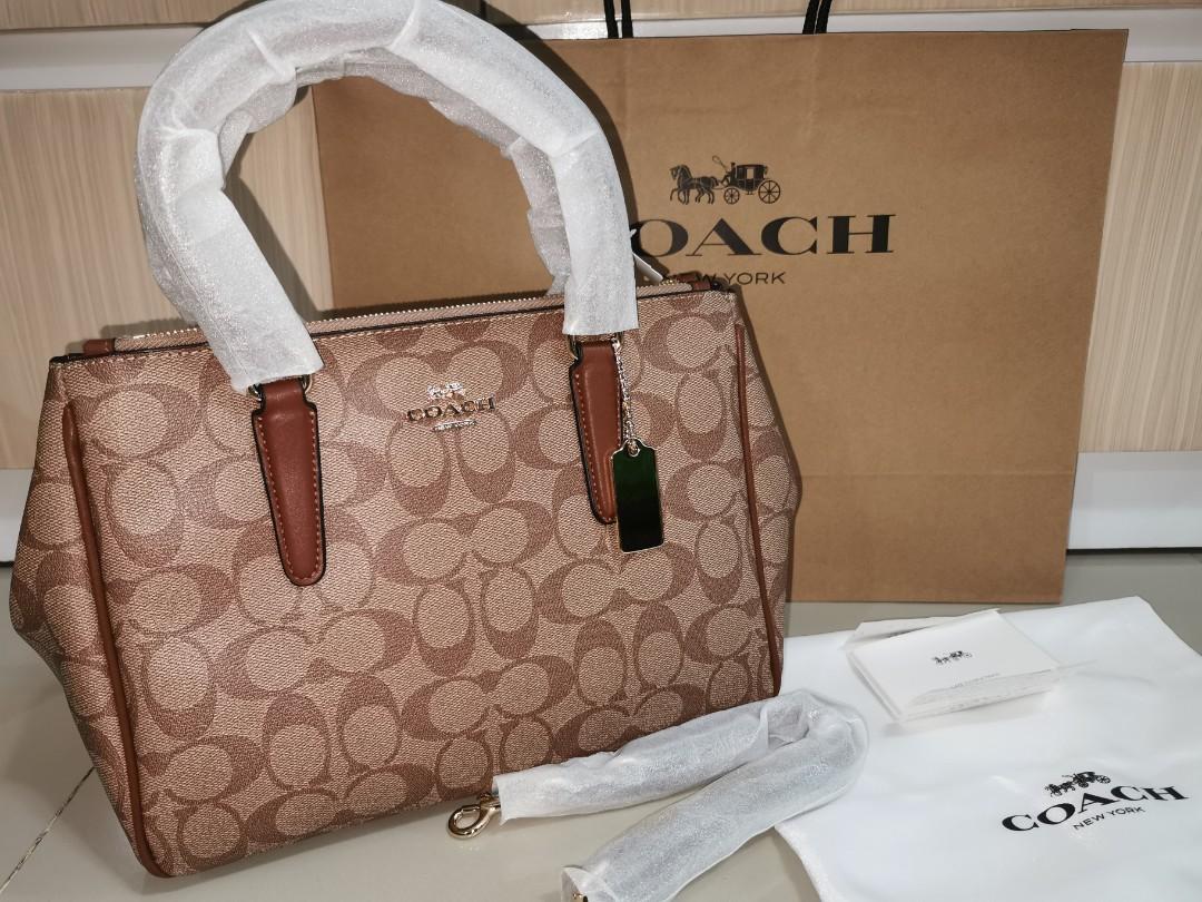 SURREY CARRYALL IN SIGNATURE CANVAS (COACH F67026), Women's Fashion ...