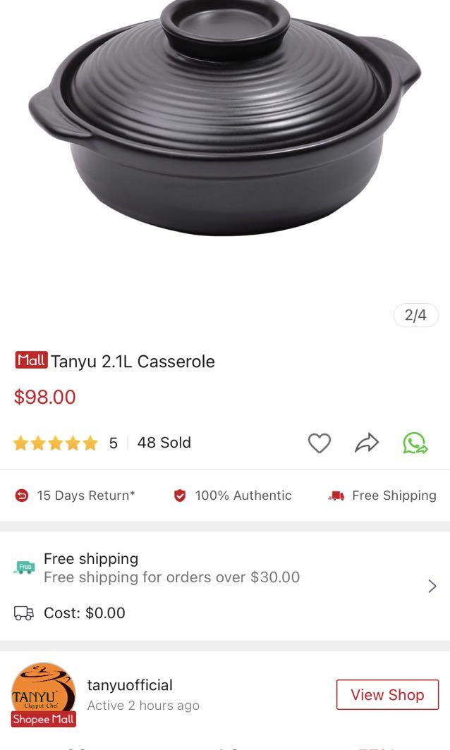 Tanyu claypot 2.1L, Furniture & Home Living, Kitchenware & Tableware ...