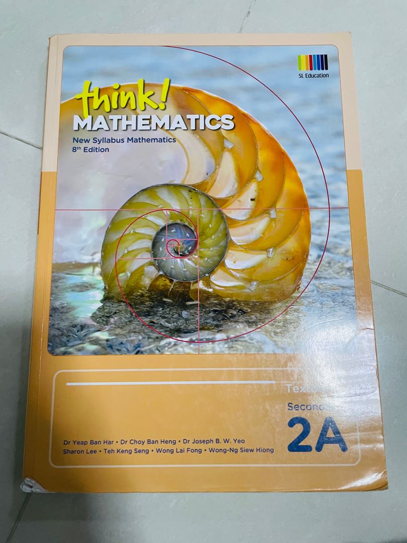 Think! Mathematics 2A textbook, Hobbies & Toys, Books & Magazines ...