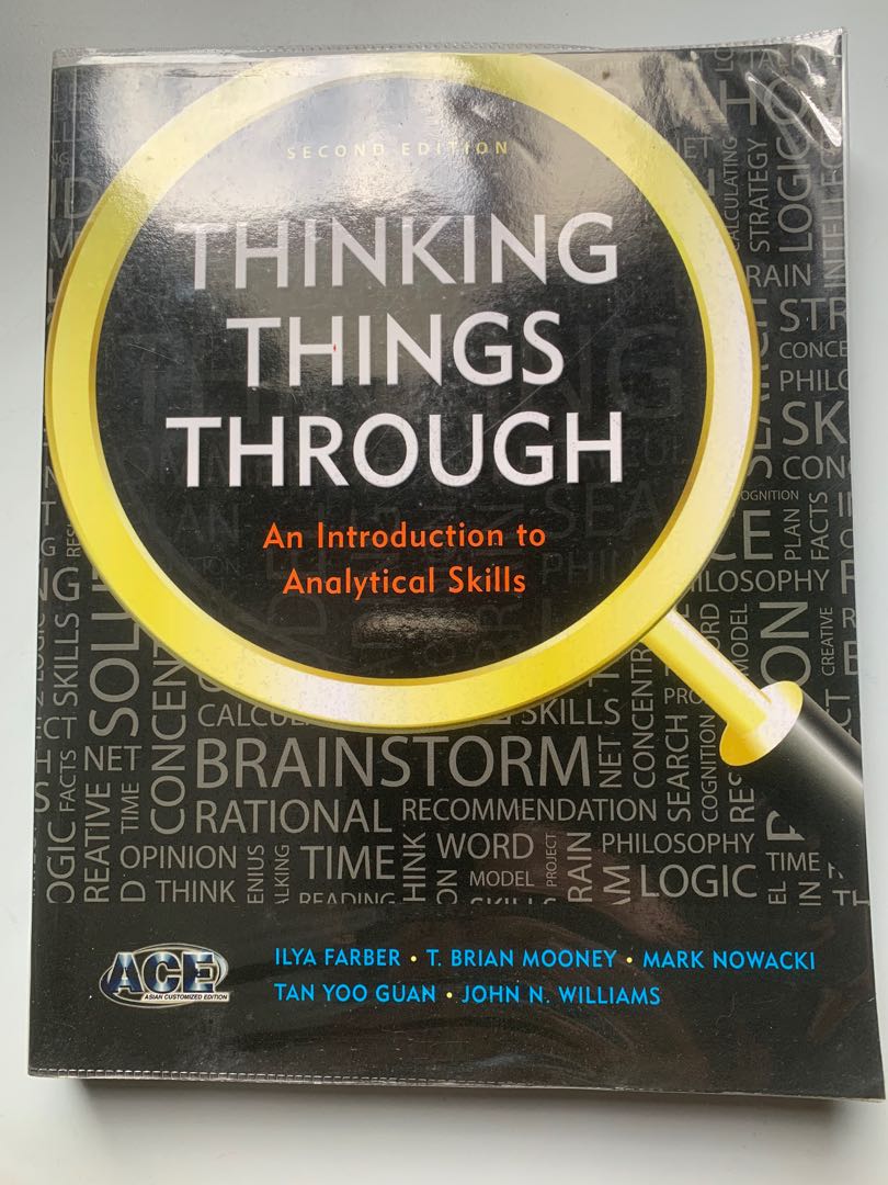 Thinking Things Through - An Introduction to Analytical Skills, Hobbies ...