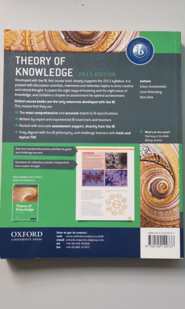 FREE NM TOK Oxford IB Textbook Theory of Knowledge, Hobbies & Toys ...