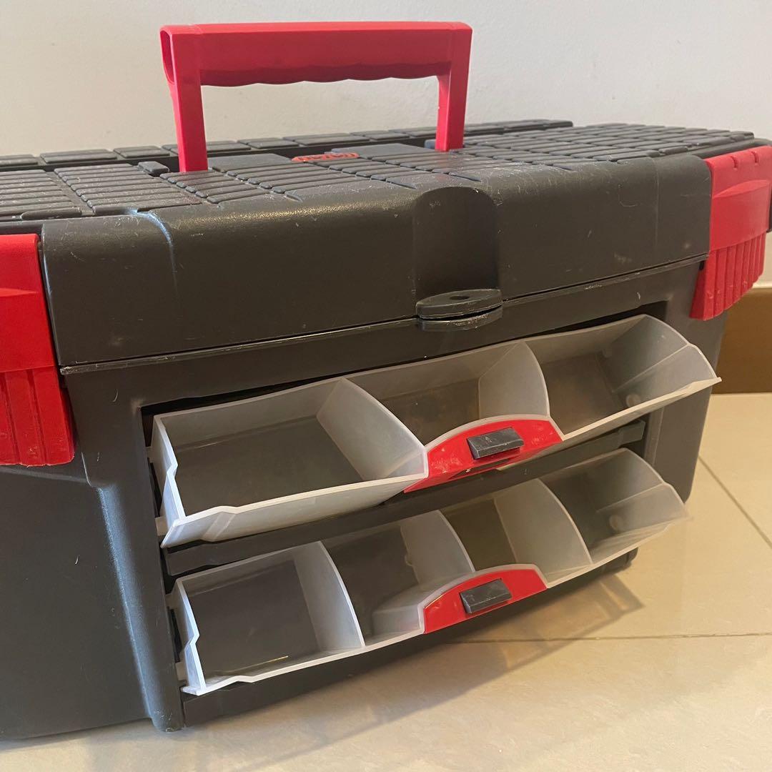 Toolbox w/ Pop Out Drawers, Furniture & Home Living, Home Improvement ...