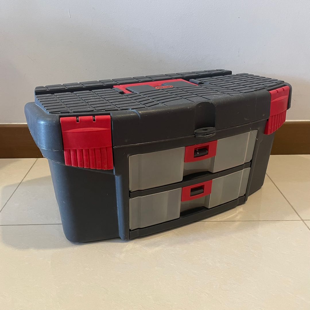 Toolbox w/ Pop Out Drawers, Furniture & Home Living, Home Improvement ...