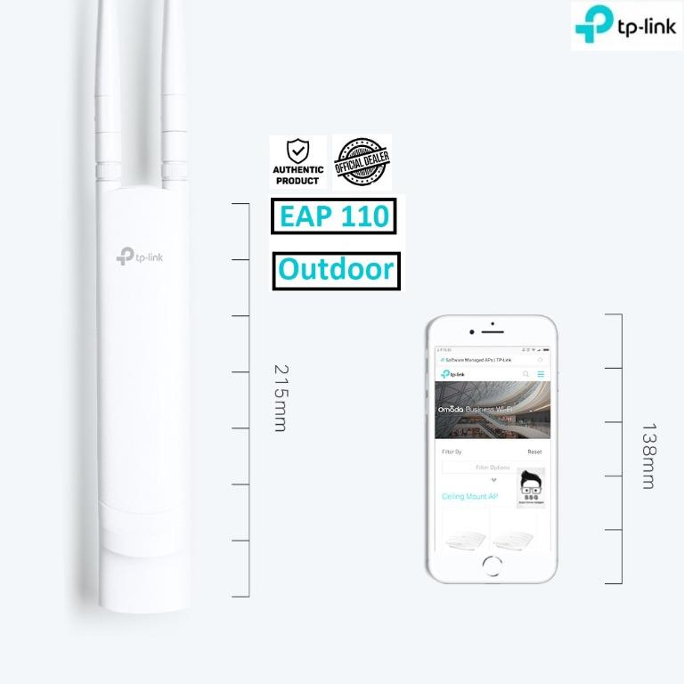 TP Link EAP110-Outdoor 300Mbps Wireless N Outdoor Access Point AP Omada ...