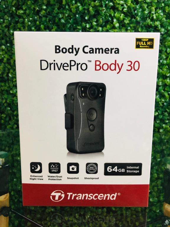 Transcend DrivePro Body 30, Photography, Video Cameras on Carousell