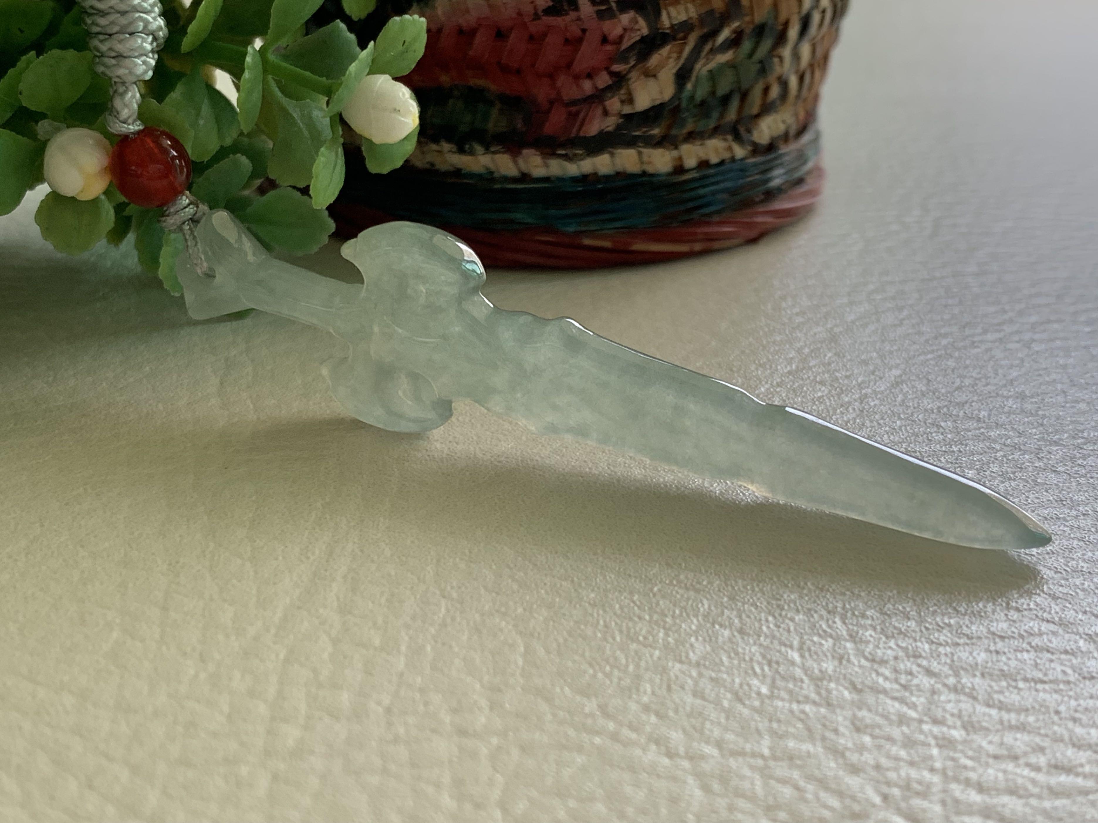 Translucent icy jadeite sword, Women's Fashion, Jewelry & Organisers ...