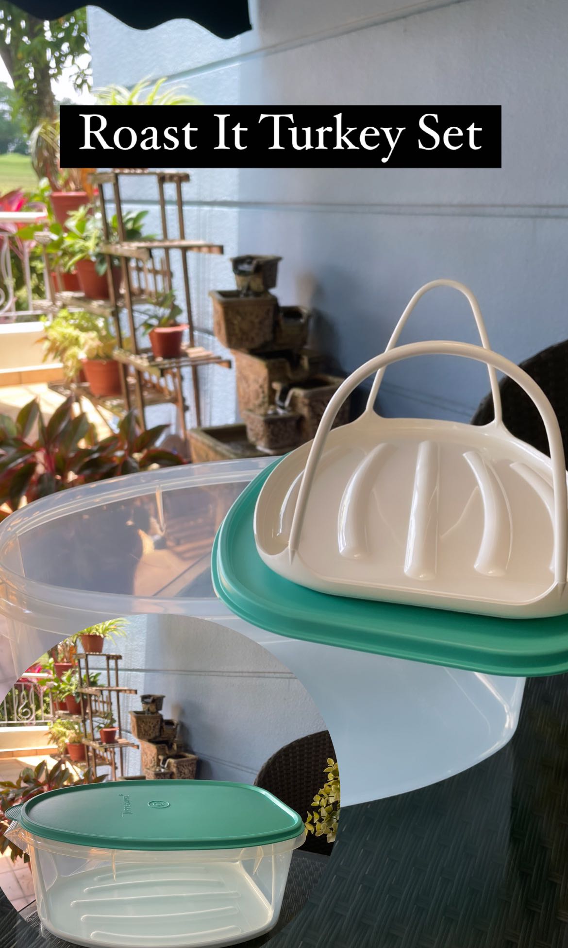 Tupperware Roast It Turkey Set, Furniture & Home Living, Kitchenware ...