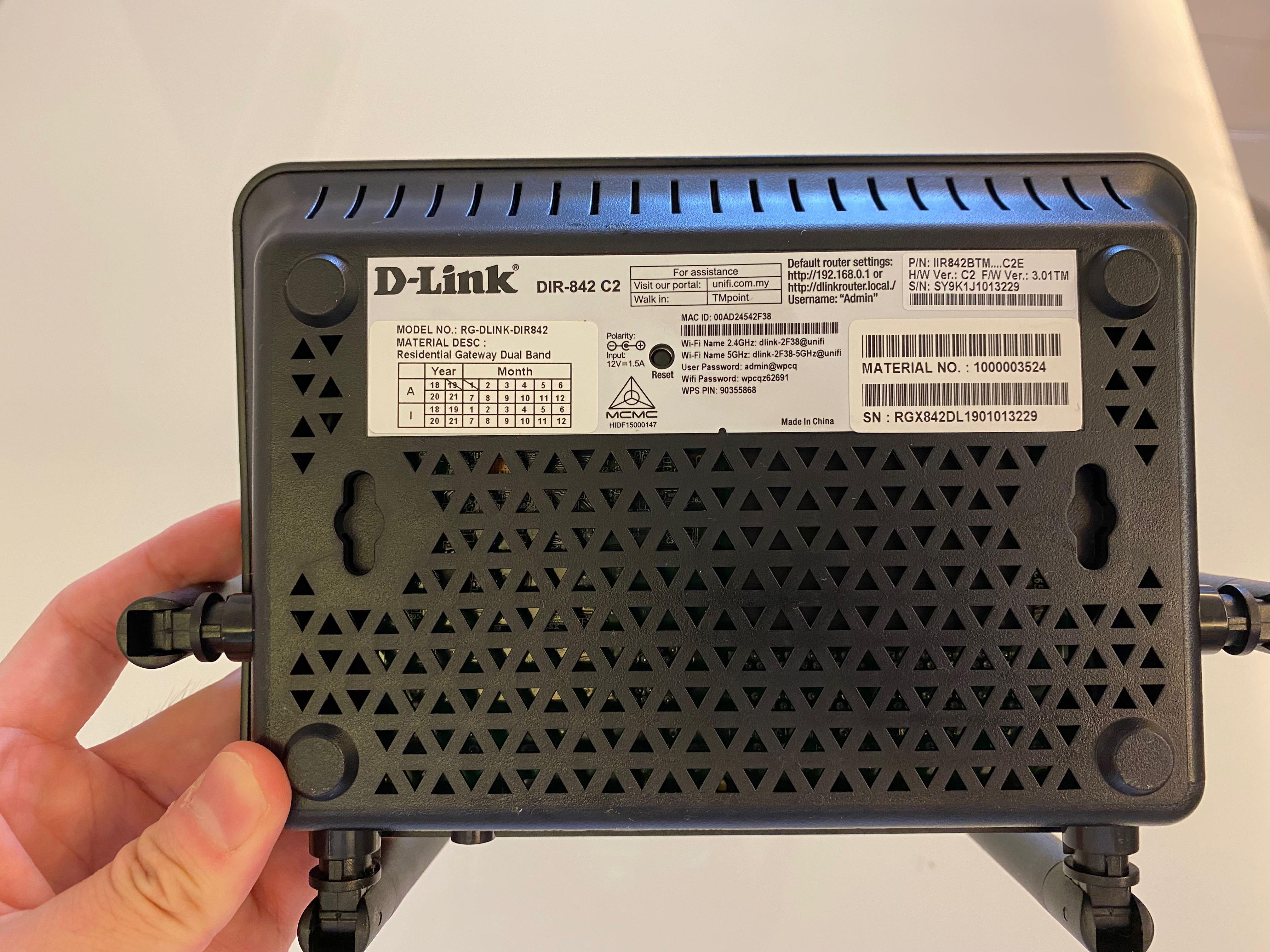 Unifi D-Link wireless router, Computers & Tech, Parts & Accessories ...