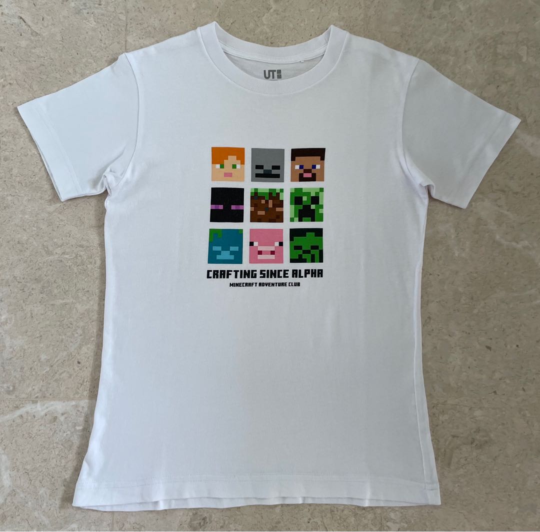 Uniqlo - Minecraft T-shirt, Babies & Kids, Babies & Kids Fashion on ...