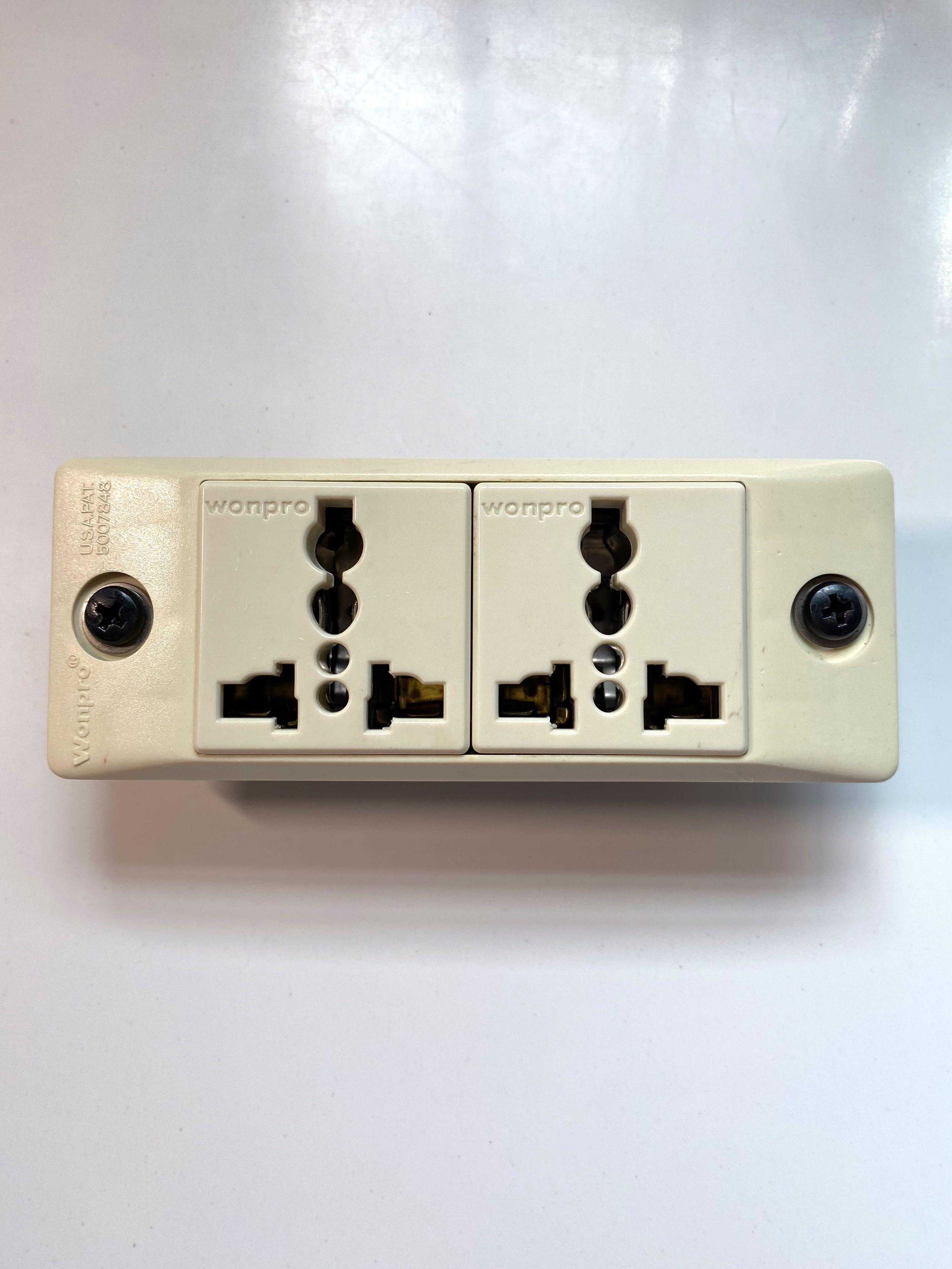 Wonpro Universal Wall Power Socket Outlet (new), TV & Home Appliances ...