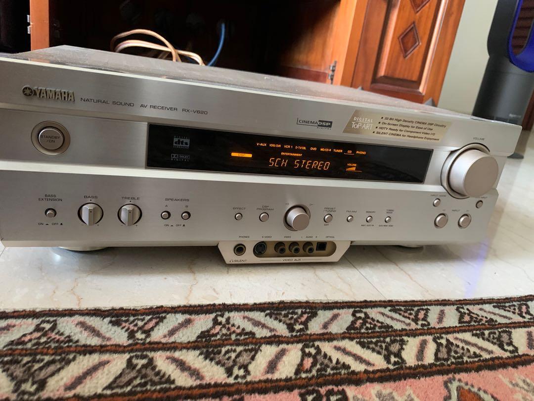 Yamaha AV Receiver RX V620 Amplifier, Audio, Soundbars, Speakers ...