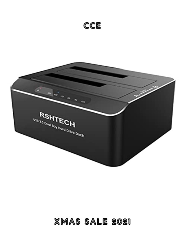 80%OFF RSHTECH Hard Drive Docking Station Aluminum Dual Bay SATA Hard Drive Dock for 2.5/3.5 ...