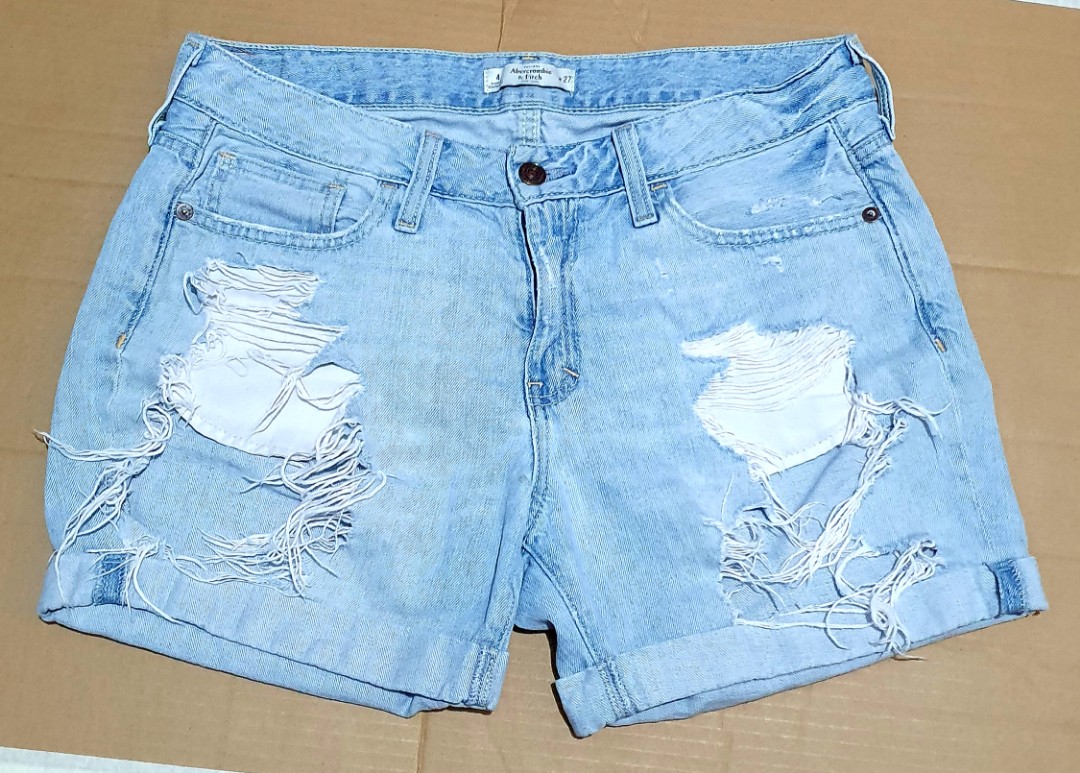 Abercrombie&Fitch tattered short, Women's Fashion, Bottoms, Shorts on ...