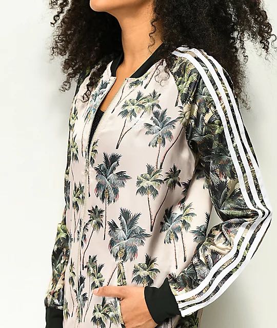 Adidas Palm Jacket, Women's Fashion, Tops, Longsleeves on Carousell