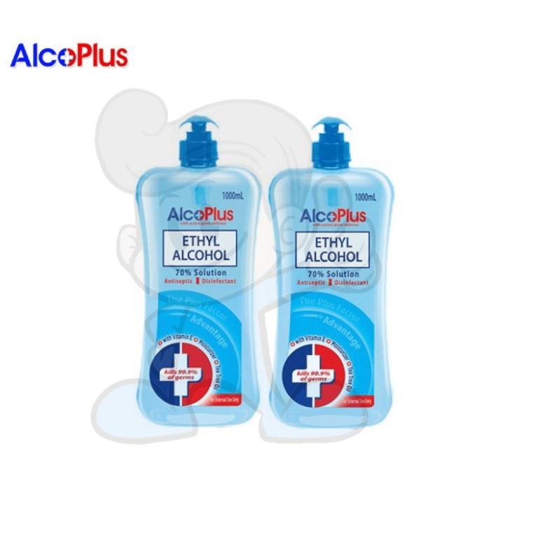 Alcoplus Ethyl 70% Alcohol Pump (2 x 1000ml), Beauty & Personal Care ...