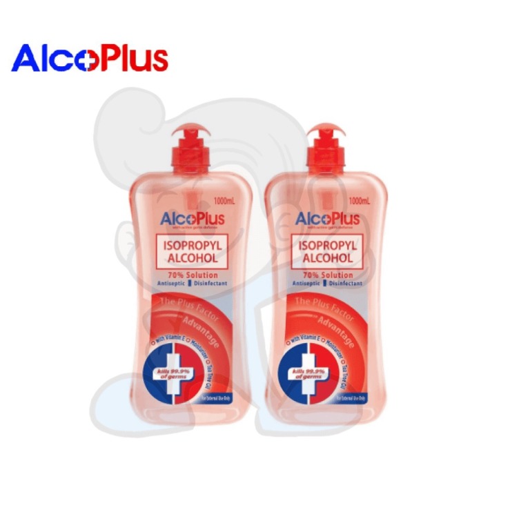 AlcoPlus Isopropyl Alcohol 70% (2 x 1000ml), Beauty & Personal Care ...