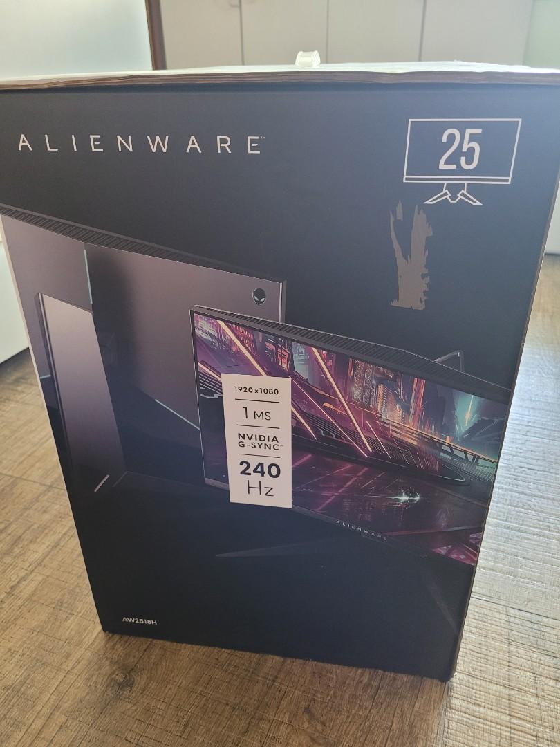 alienware 全新 AW2518H 25吋 monitor NVIDIA G sync 240Hz 1ms 水貨, 電腦＆科技, 電腦 ...