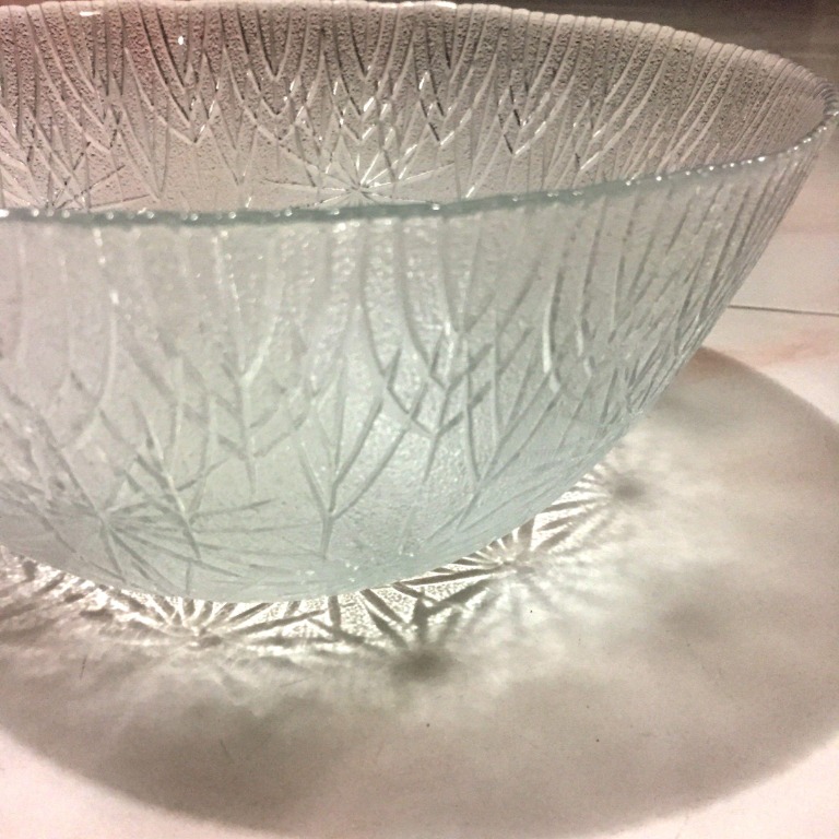 Beautiful large glass bowl, Furniture & Home Living, Kitchenware ...