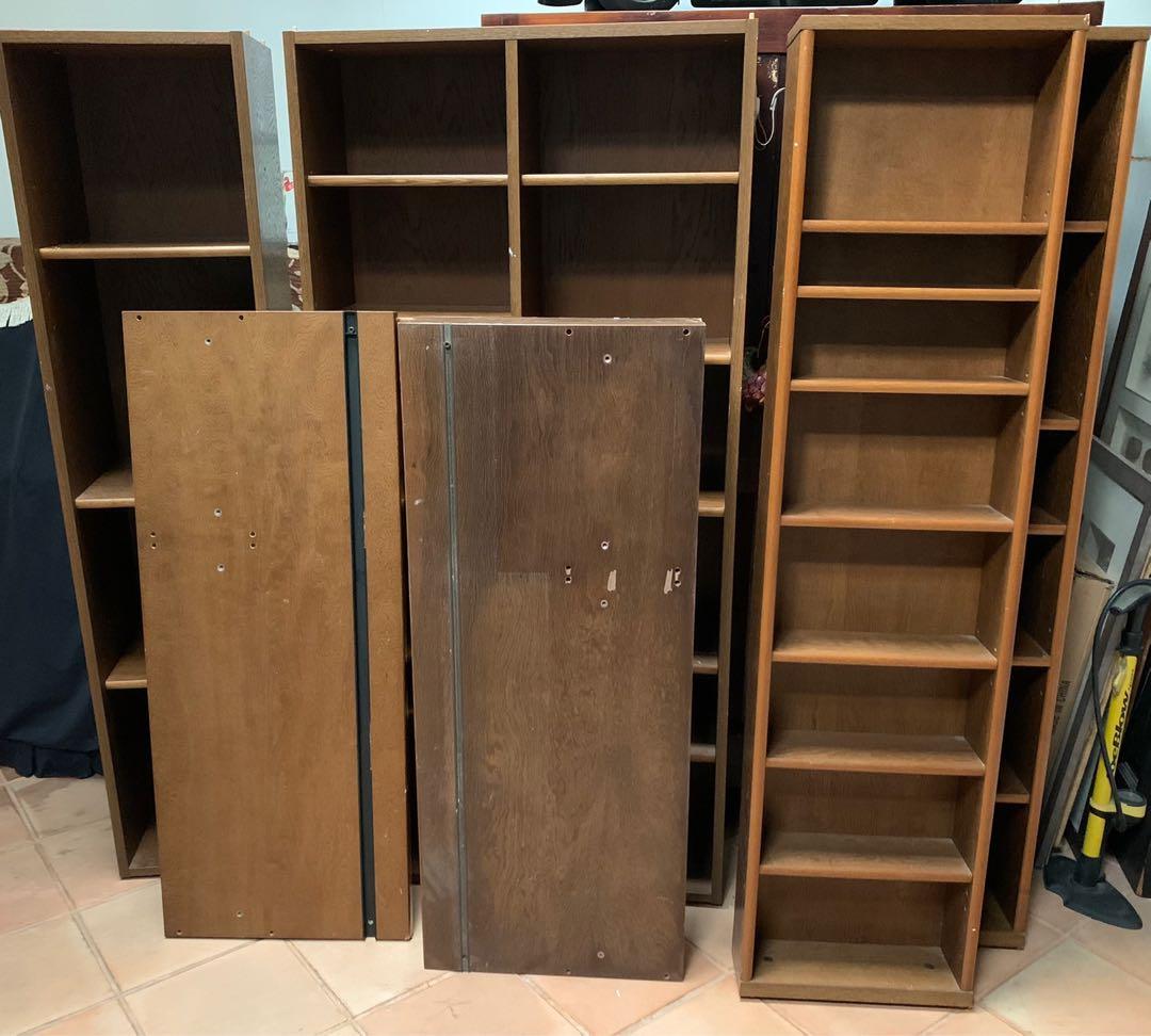 Bookshelf with double layer shelving, Furniture & Home Living ...