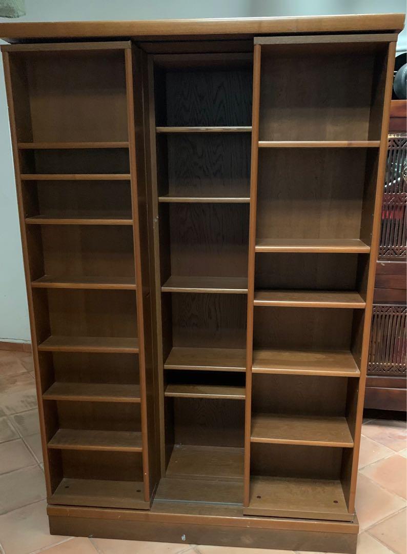 Bookshelf with double layer shelving, Furniture & Home Living ...