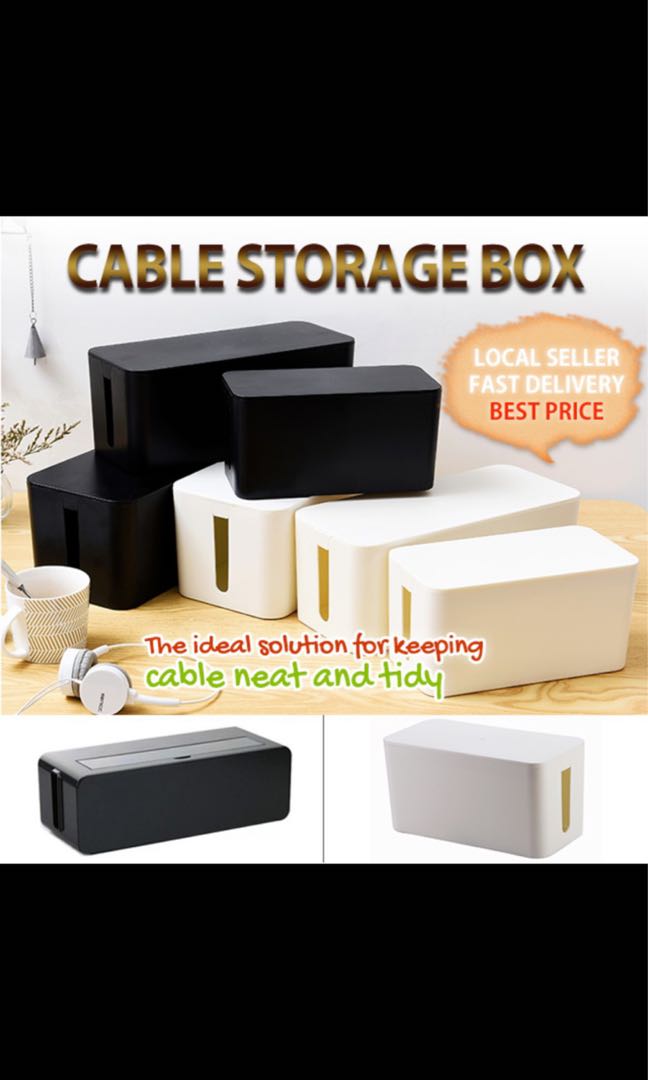 Cable Management Box, Furniture & Home Living, Home Improvement ...