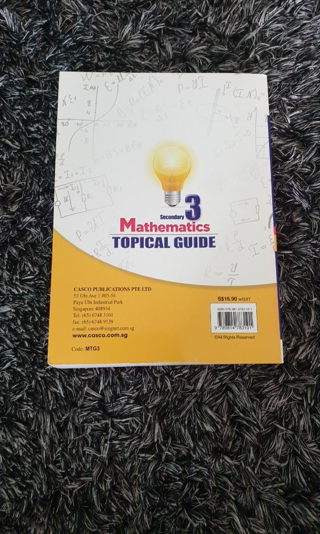 CASCO Secondary 3 Mathematics Topical Guide, Hobbies & Toys, Books & Magazines, Assessment Books ...